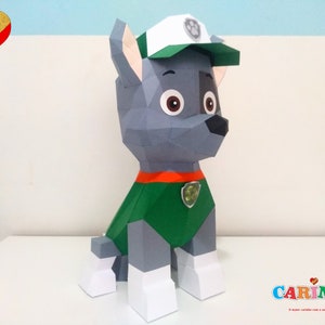 Dog Papercraft Low Poly - Etsy