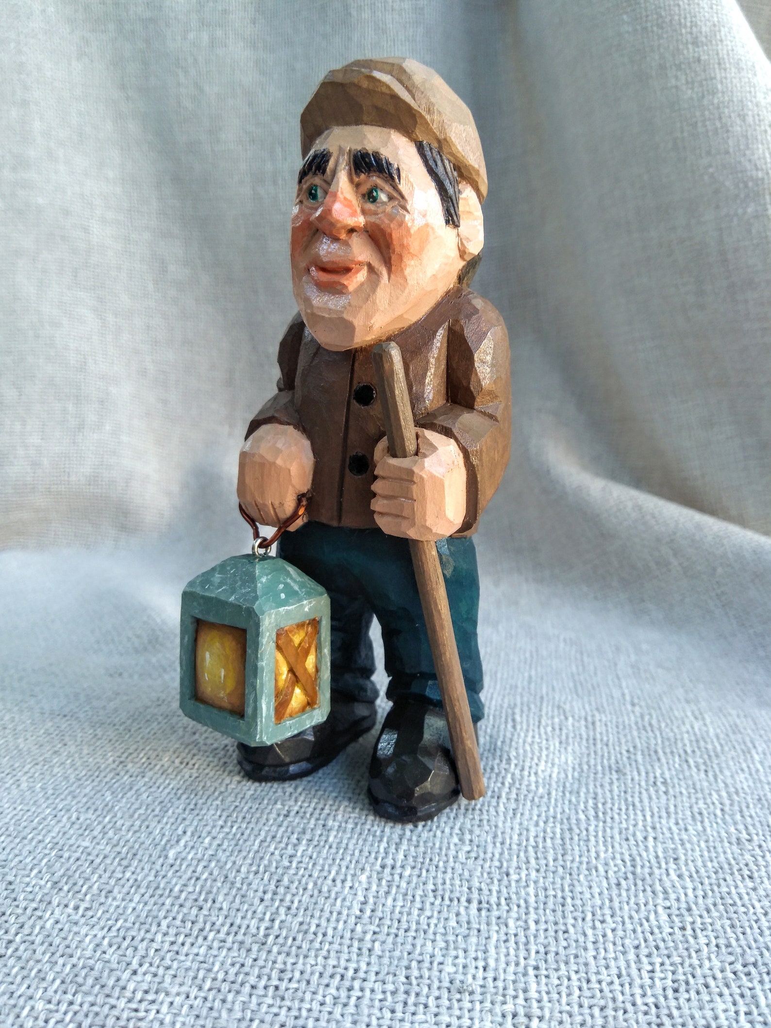 Wood Carving - Hand Carved Wood Character - Carve a Man - Whittling ...
