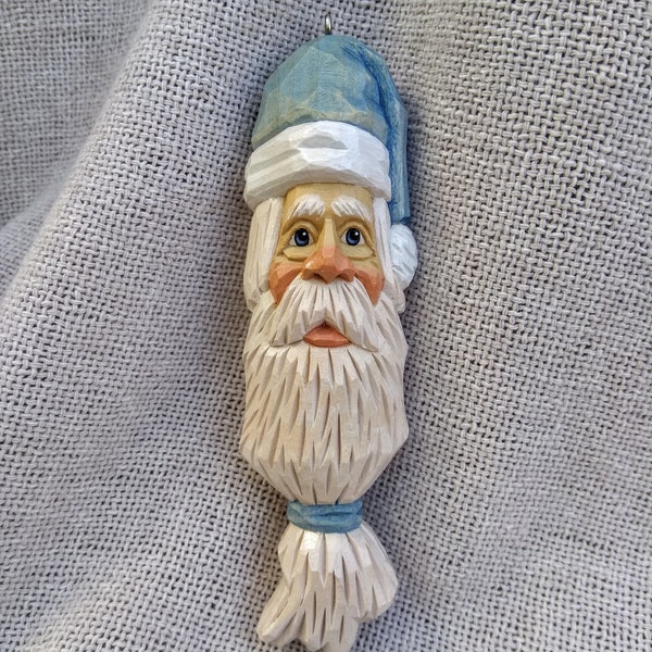 Santa Head Ornament - Etsy