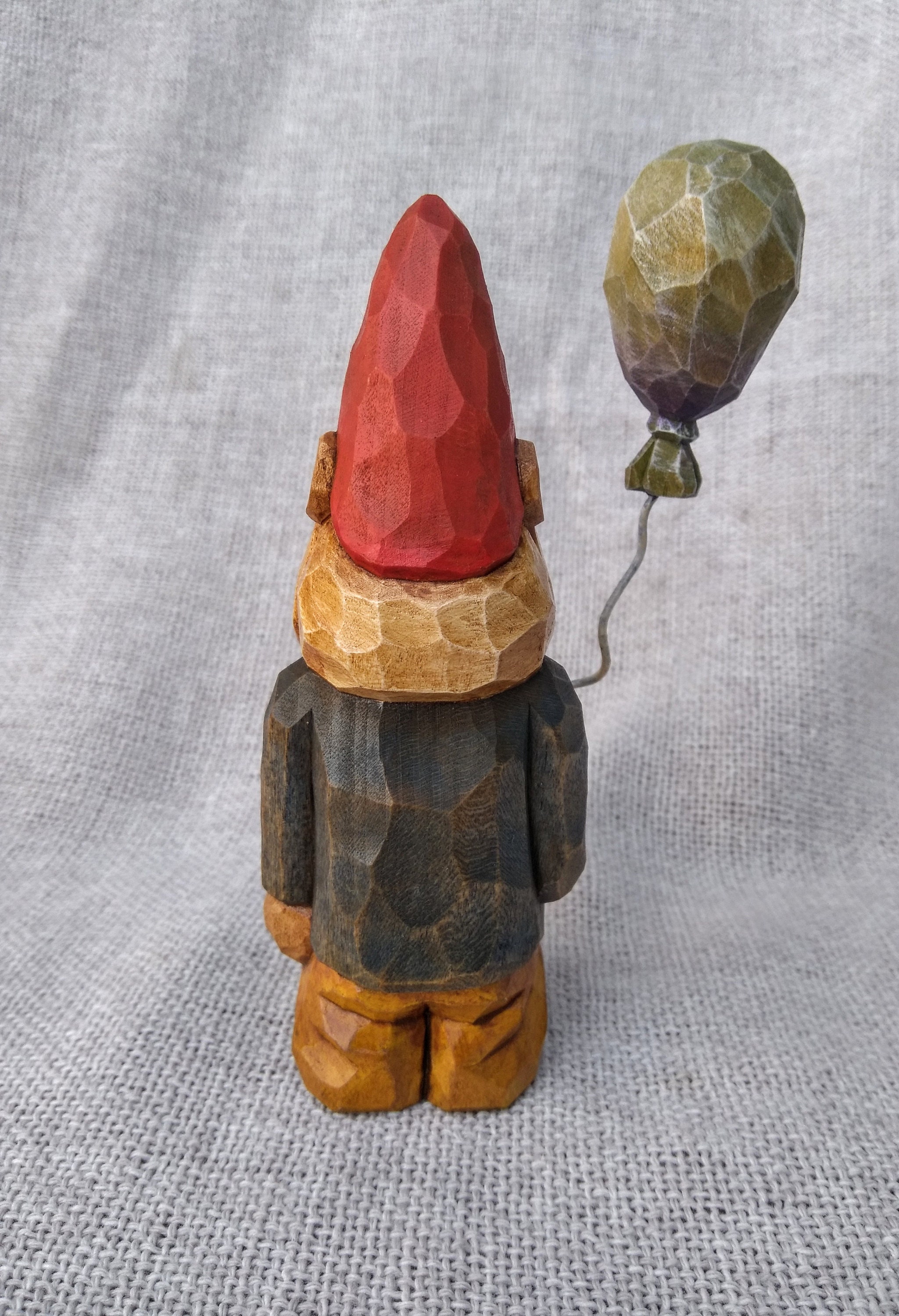 Wood Carving Hand Carved Gnome Figurine Valentine's - Etsy