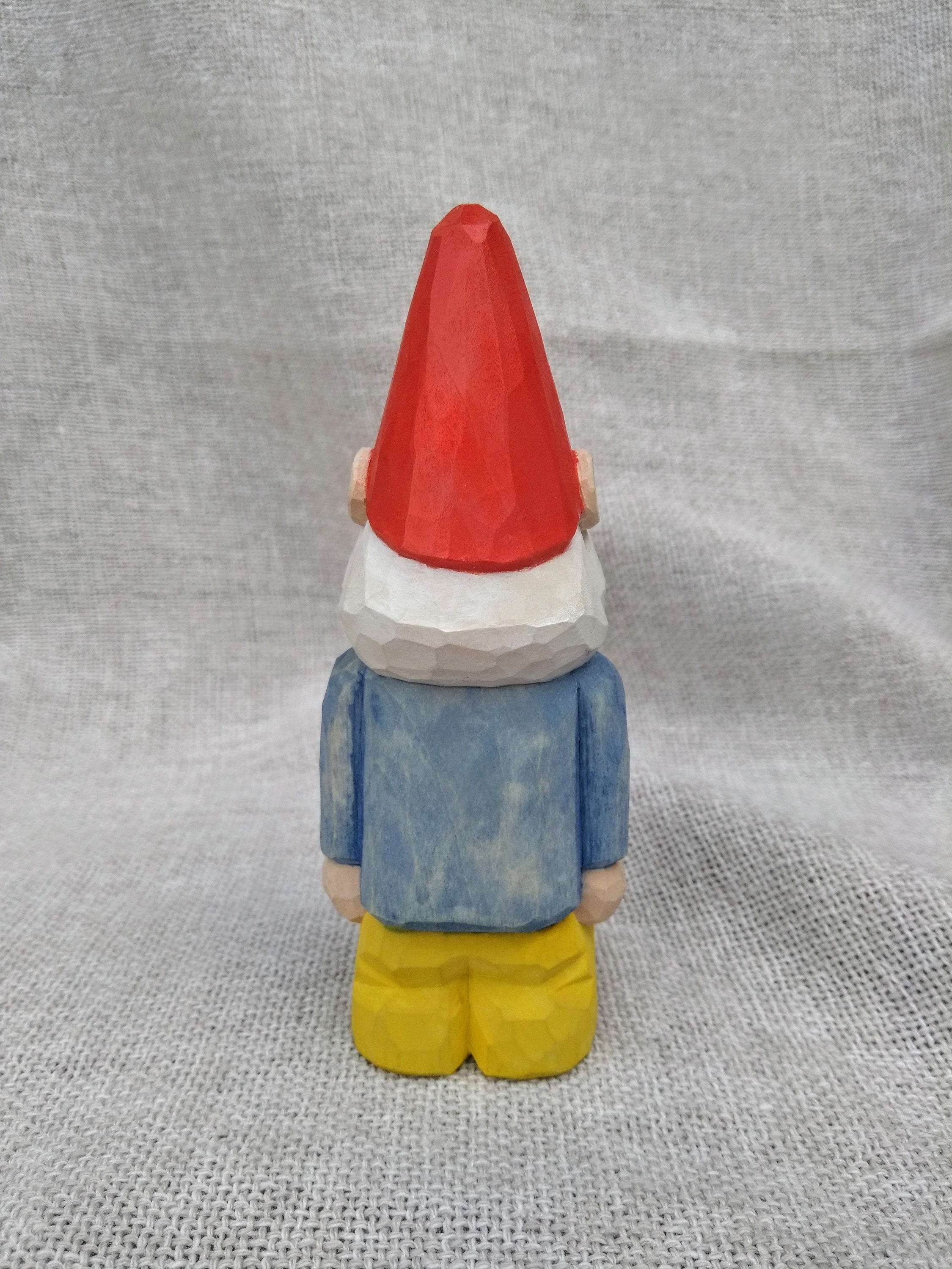 Wood Carving Hand Carved Gnome Figurine Wooden Gnome - Etsy