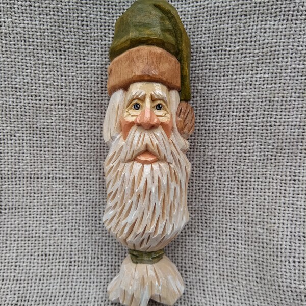 Wood Santa Ornament - Etsy
