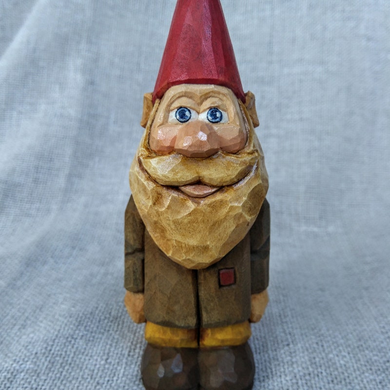 Hand Carved Gnomes - Etsy