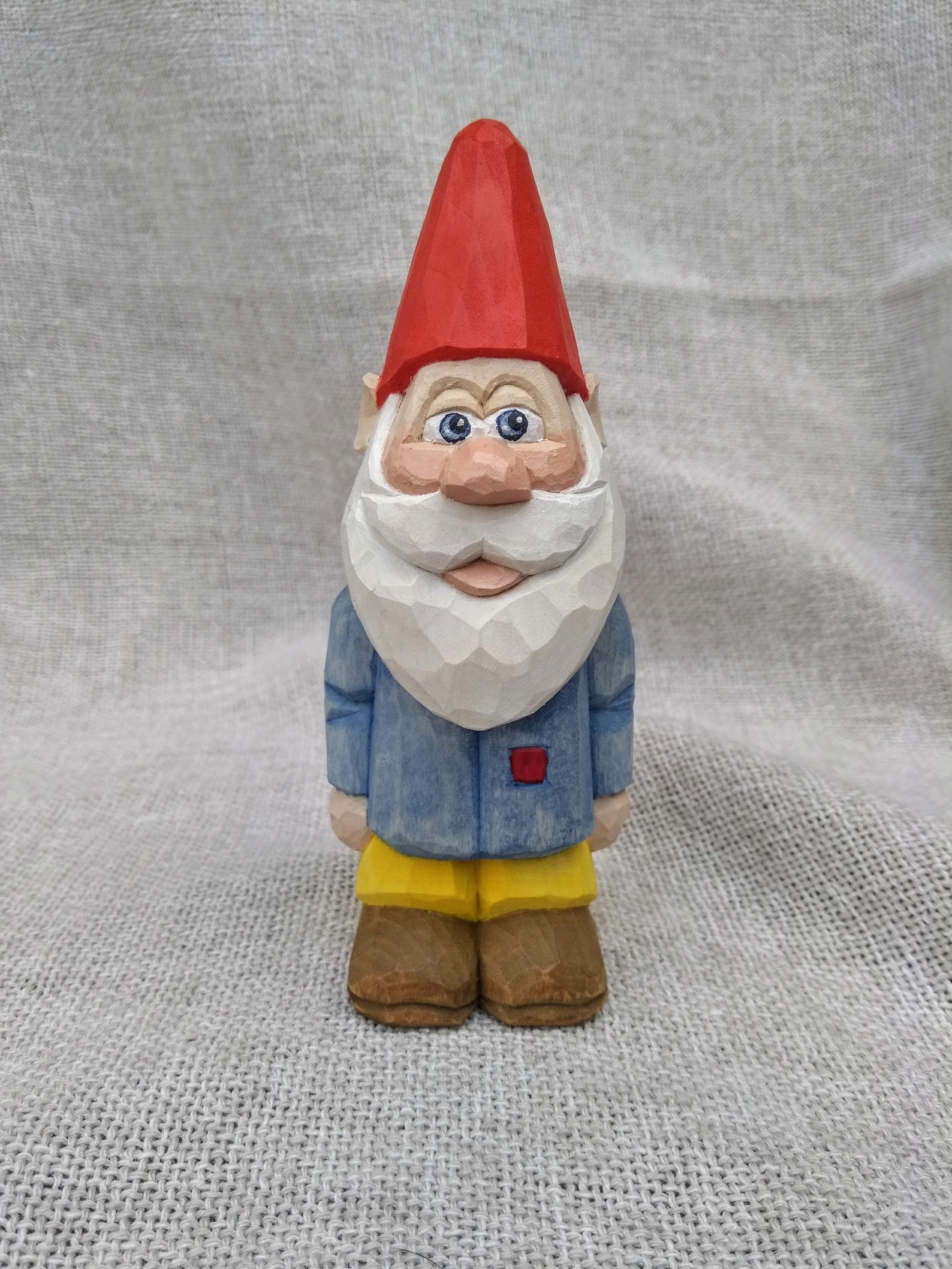 Wood Carving Hand Carved Gnome Figurine Wooden Gnome - Etsy