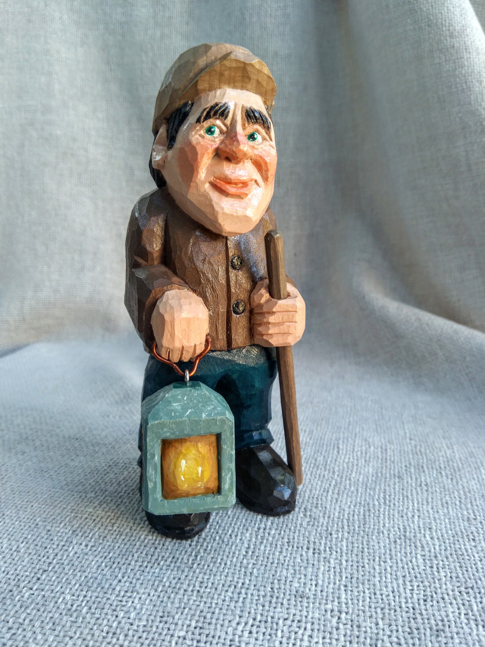 Wood Carving - Hand Carved Wood Character - Carve a Man - Whittling ...