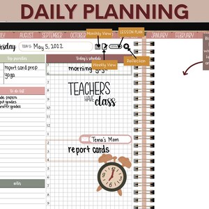Digital Teacher Planner, Undated Teacher Planner, Lesson Planner, 2025 ...