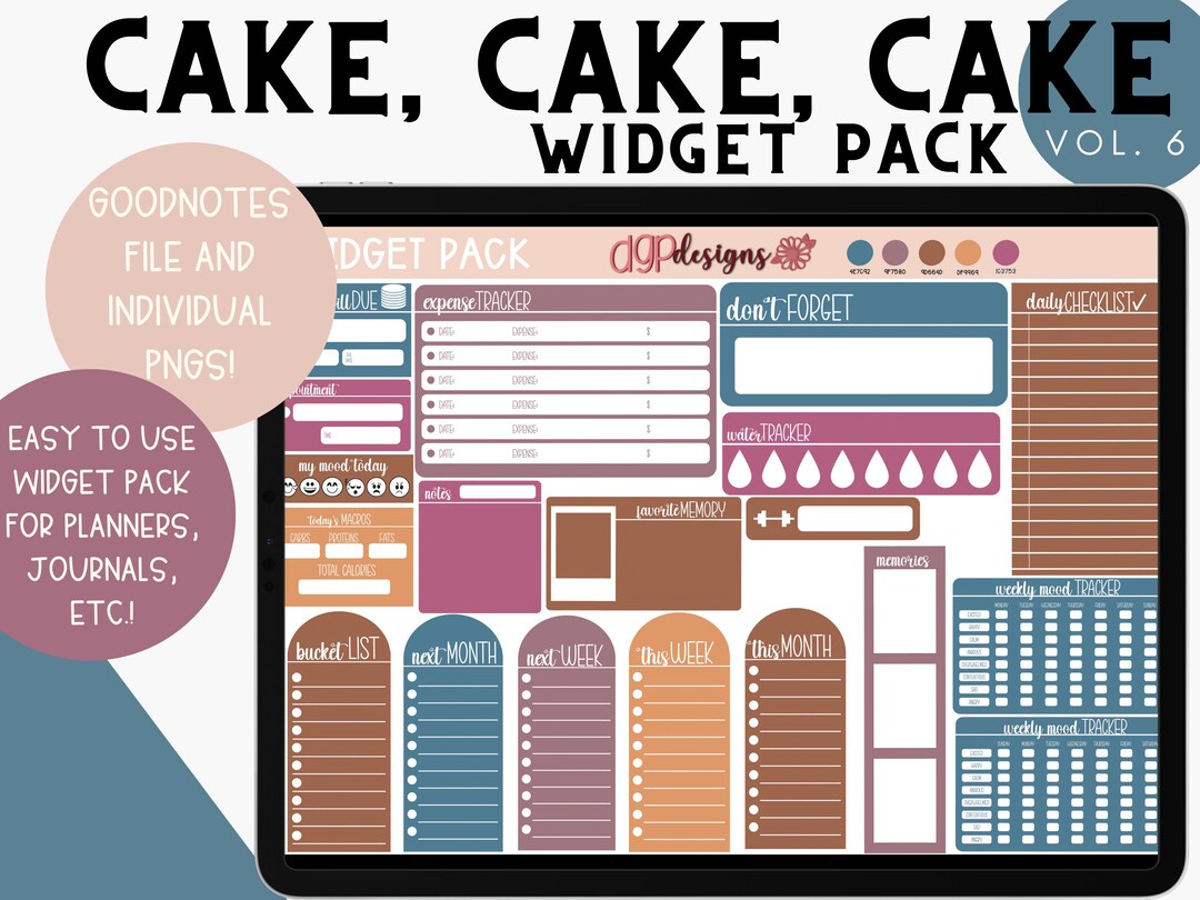 Planner Widgets Basic Theme Stickers Modern Digital Widget - Etsy