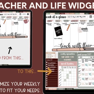 Digital Teacher Planner, Undated Teacher Planner, Lesson Planner, 2025 ...