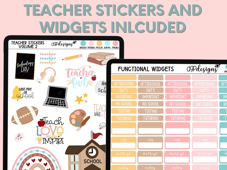 Digital Teacher Planner, Undated Teacher Planner, 2025-2026 Academic ...