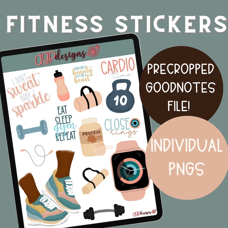 Fitness Stickers - Etsy