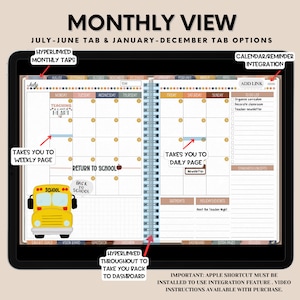 Digital Teacher Planner, Undated Teacher Planner, Digital Planner, 2024 ...