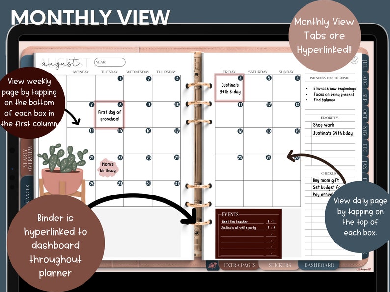 2025-2026 UNDATED Midyear Planner, Digital Planner, Planner for ...