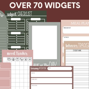 Digital Teacher Planner, Undated Teacher Planner, Lesson Planner, 2025 ...