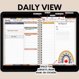 Digital Teacher Planner, Undated Teacher Planner, Digital Planner, 2024 ...