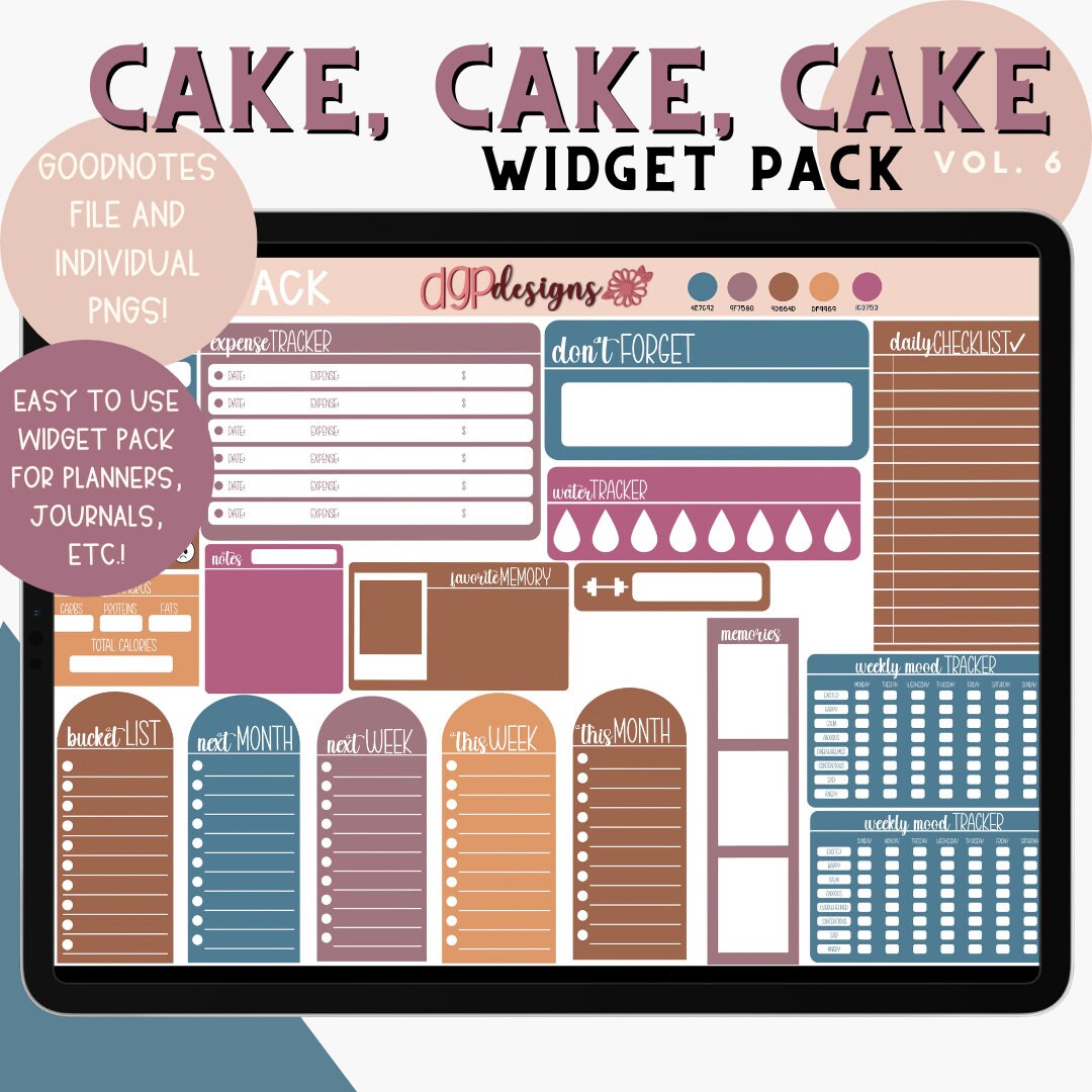 Planner Widgets, Basic Theme Stickers, Modern Digital Widget Stickers ...