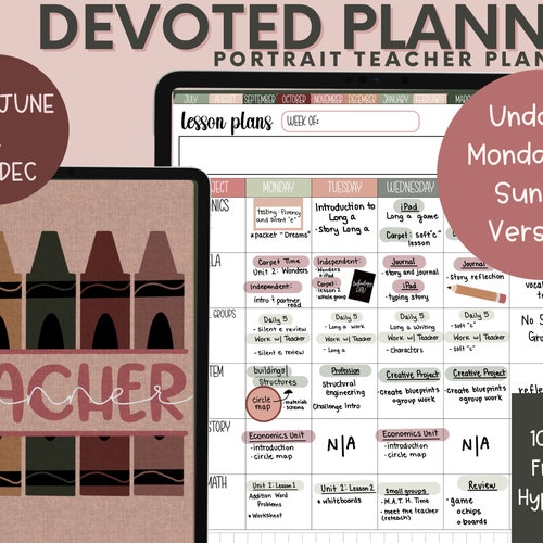 Digital Teacher Planner Goodnotes - Etsy