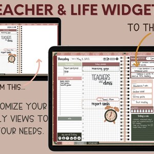 Digital Teacher Planner, Undated Teacher Planner, Lesson Planner, 2025 ...