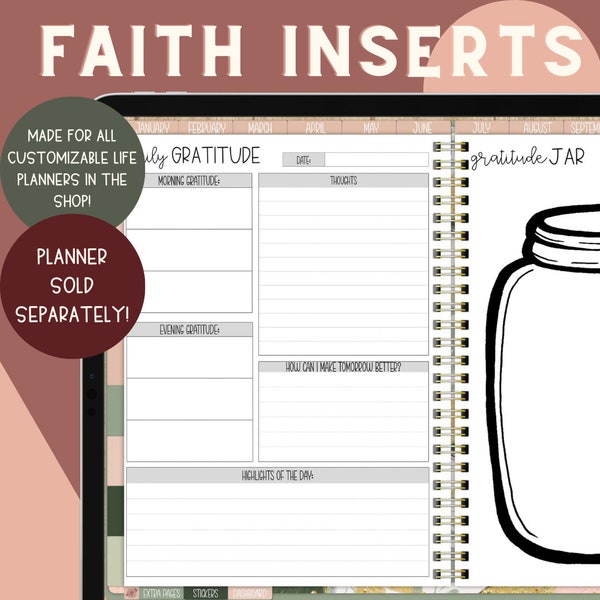 Faith Planner Insert - Etsy