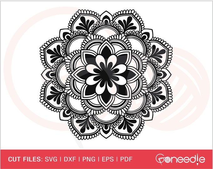 Flower Mandala Svg /png. Mandala Svg/png. Mandala Printable - Etsy Canada