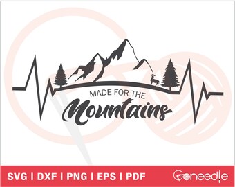 Camping Heartbeat Pulse Stencil by Studior12 DIY Tent Outdoor Adventure ...