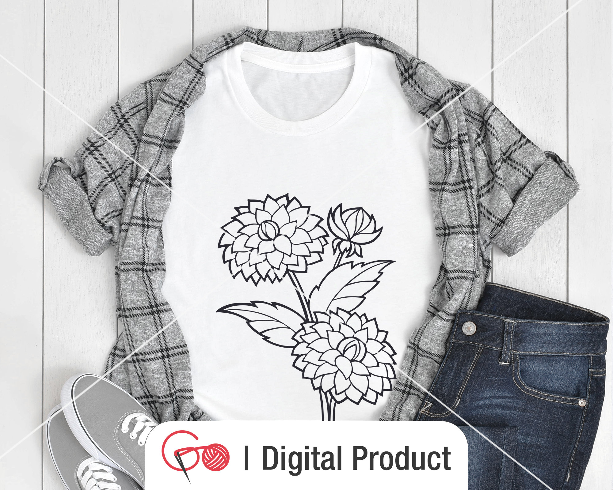 Dahlia SVG Cut Files Flowers SVG Wedding Bouquet SVG - Etsy