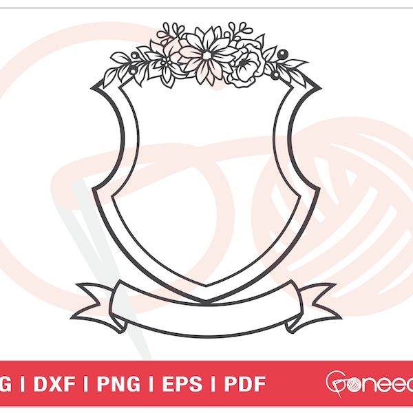 Monogram Shield - Etsy