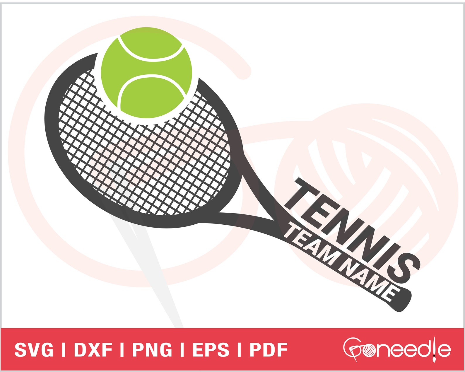 Tennis Racquet And Ball SVG Cut File Tennis Game SVG Tennis | Etsy