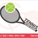Tennis Racquet and Ball SVG Cut File, Tennis Game SVG, Tennis Team Name ...