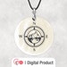 Camper Compass SVG Mountains and Trees Compass SVG Nature - Etsy