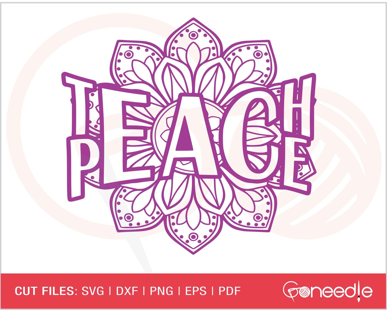 Teacher SVG Teach Peace SVG Mandala Teach Svg floral SVG - Etsy