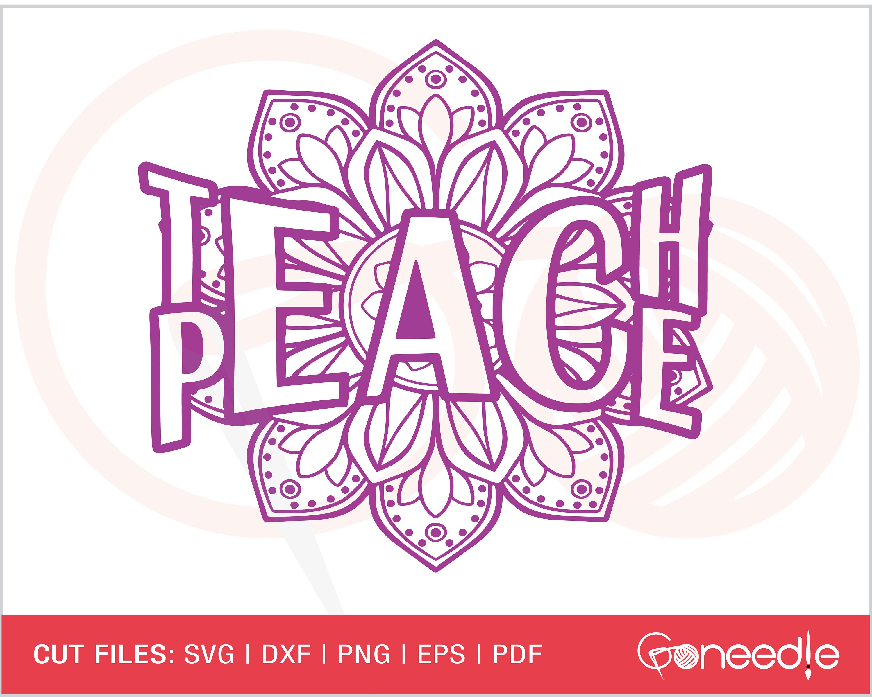 Teacher SVG Teach Peace SVG Mandala Teach Svg floral SVG - Etsy