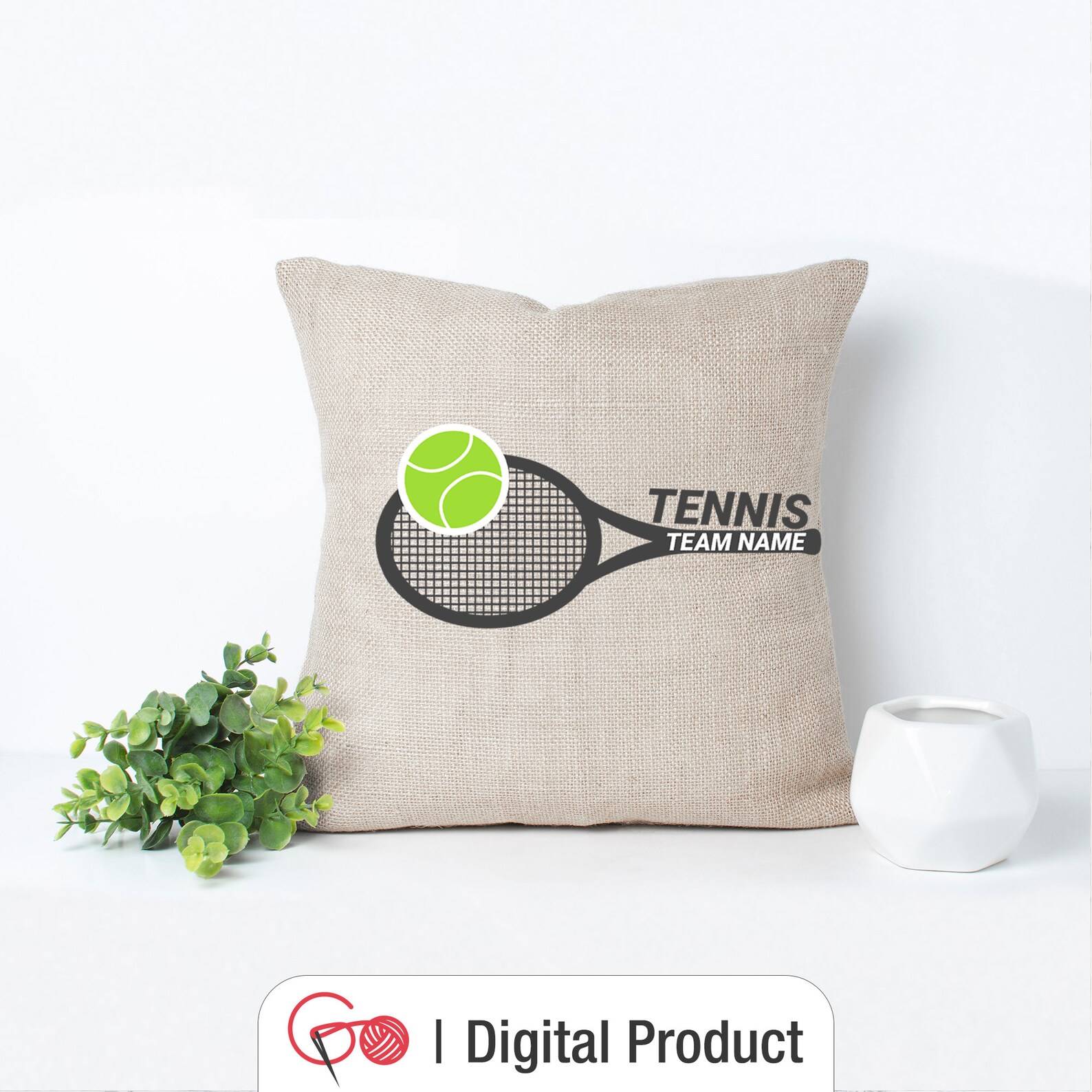 Tennis Racquet And Ball SVG Cut File Tennis Game SVG Tennis | Etsy