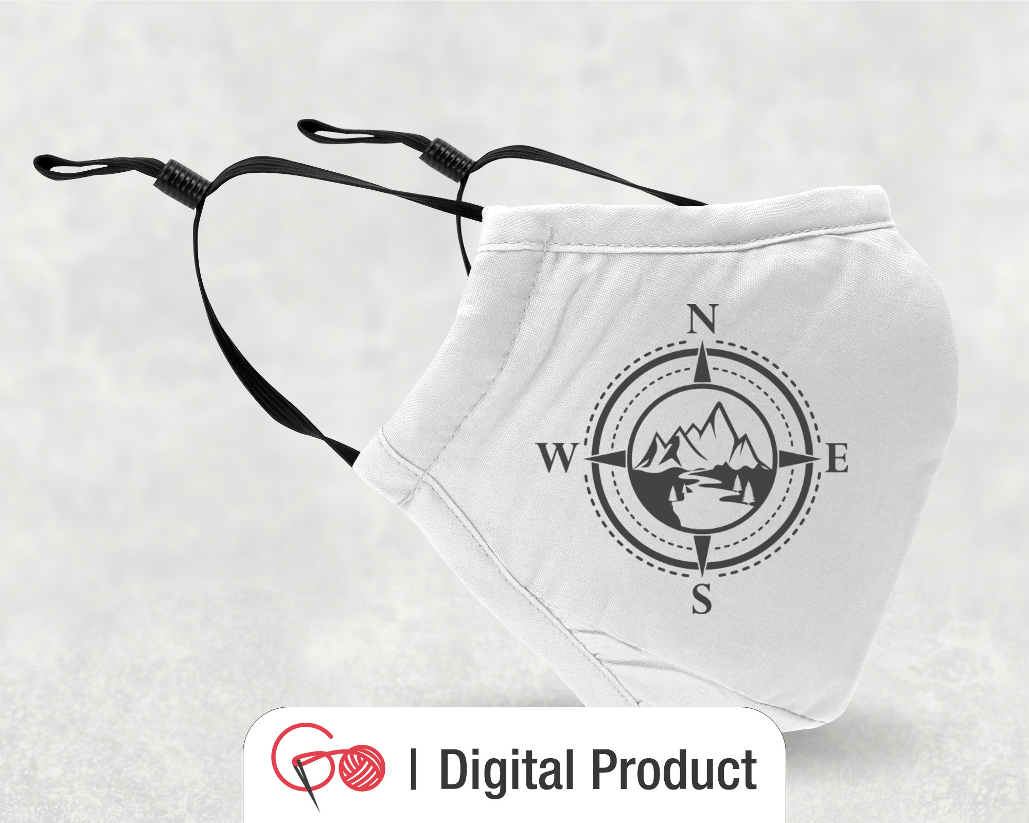 Camper Compass SVG | Mountains and Trees Compass SVG | Nature Landscape ...
