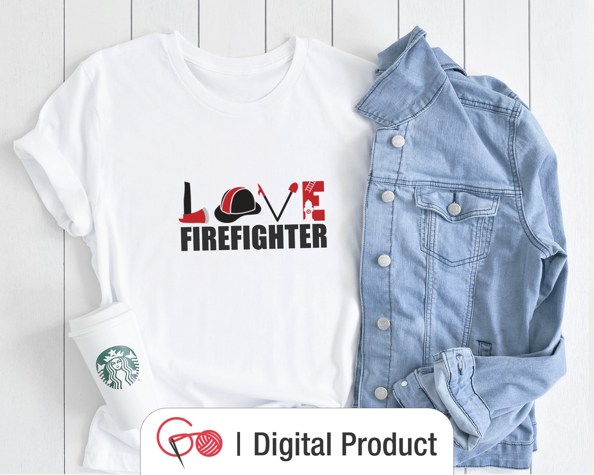 Love Firefighter SVG / Fireman Symbols SVG / Fire Rescue Svg / | Etsy