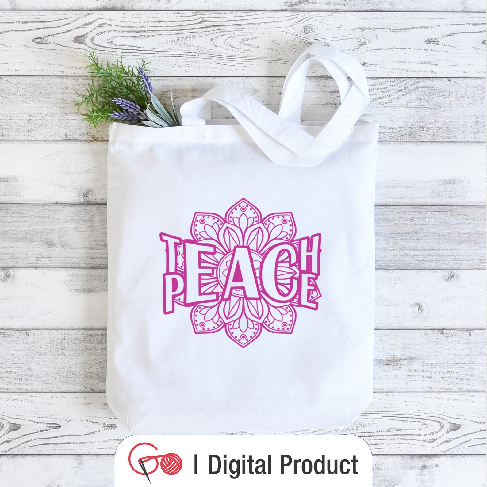 Teacher SVG Teach Peace SVG Mandala Teach Svg floral SVG | Etsy
