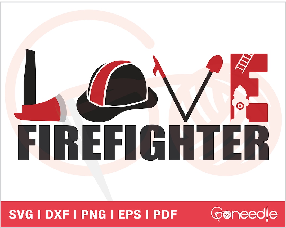 Love Firefighter SVG | Fireman Symbols SVG | Fire Rescue Svg | Axe Fire ...