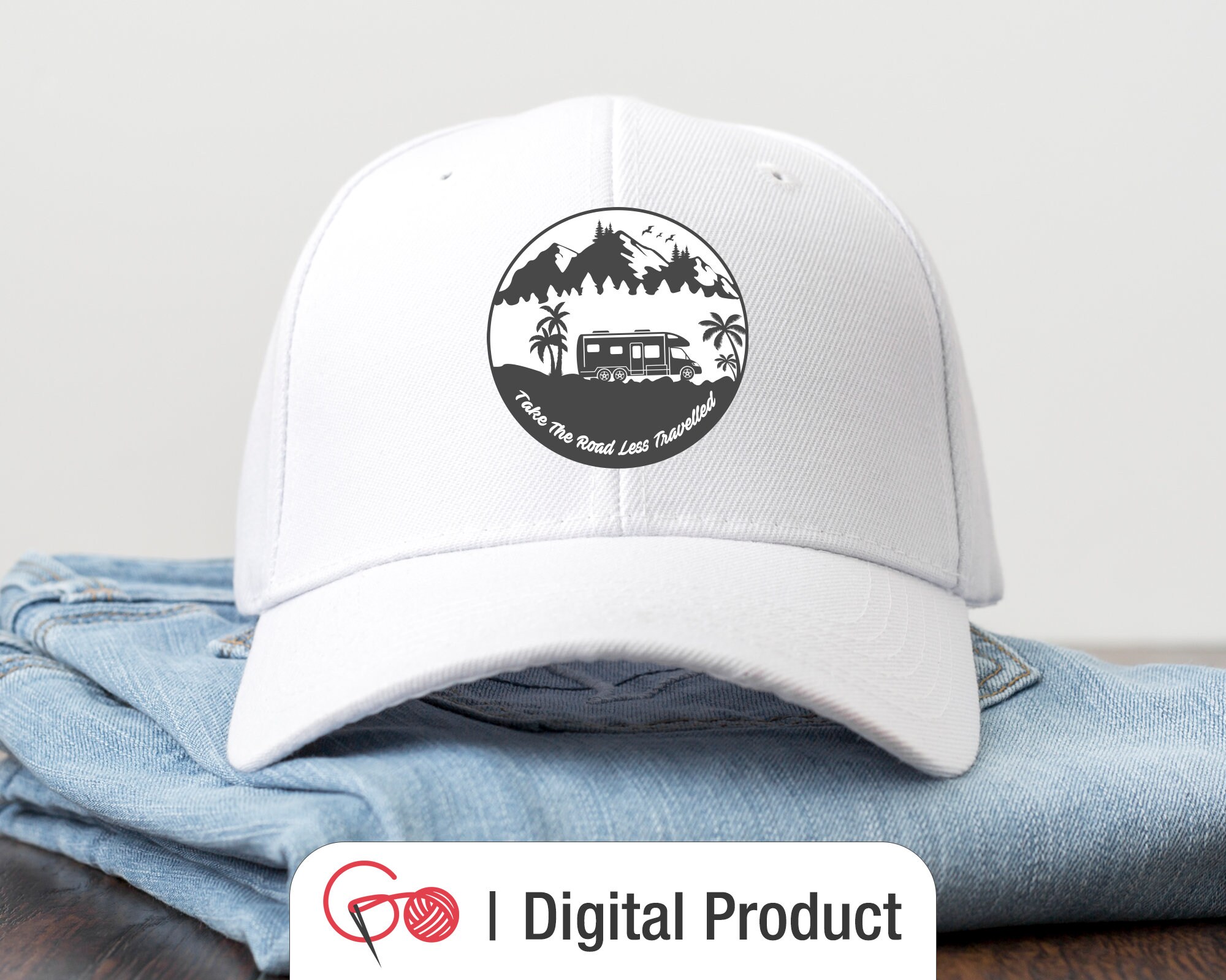 Take the Road Less Travelled SVG Cut File | Camping and Adventure Cut ...