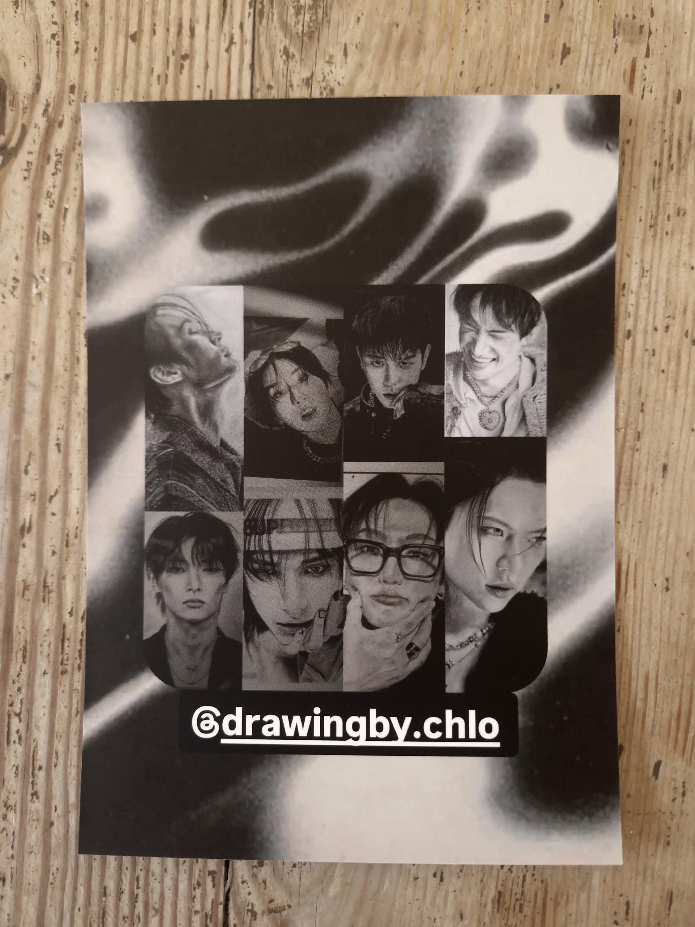 I.N From Stray Kids Pencil Stetch PRINT - Etsy