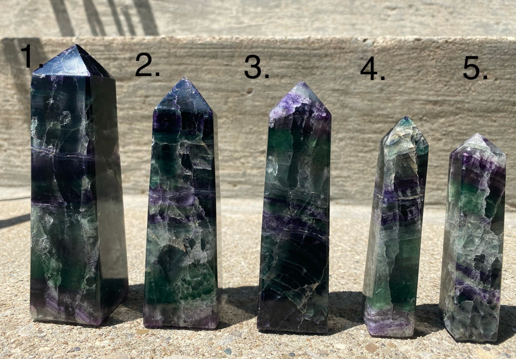AAA Grade Rainbow Fluorite Towers - Etsy
