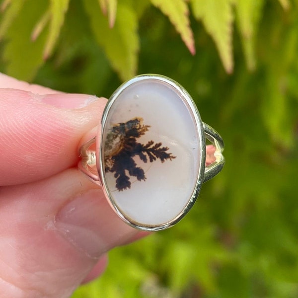 Dendritic Agate Ring - Etsy