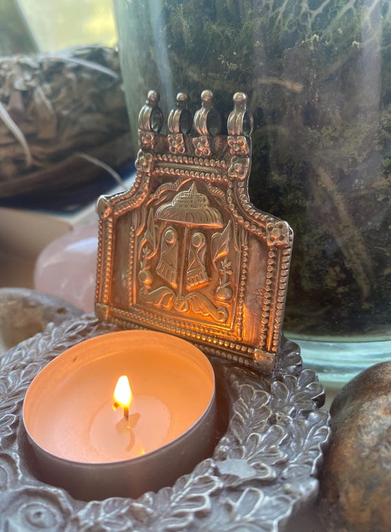 Beautiful large old Rajasthani talisman pendant. Big … - Gem