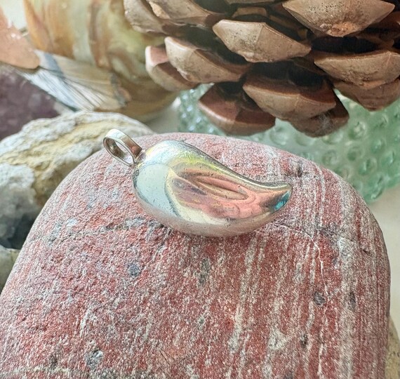 Heavy weight silver cornucopia pendant. Silver chilli… - Gem