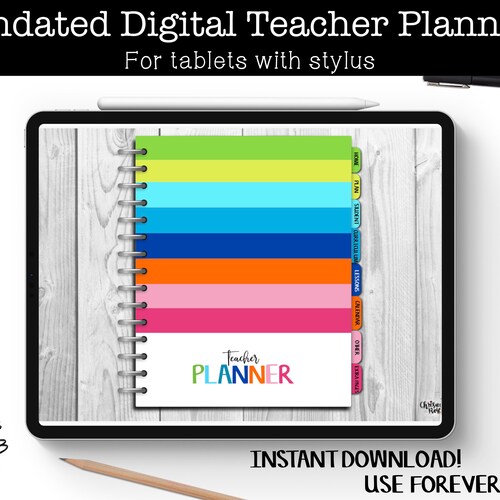 Customizable Leopard Digital Teacher Planner Undated - Etsy
