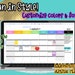 2024-2025 Google Sheets Lesson Planner & Calendar August-july Rainbow ...