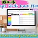2024-2025 Google Sheets Lesson Planner & Calendar August-july Rainbow ...