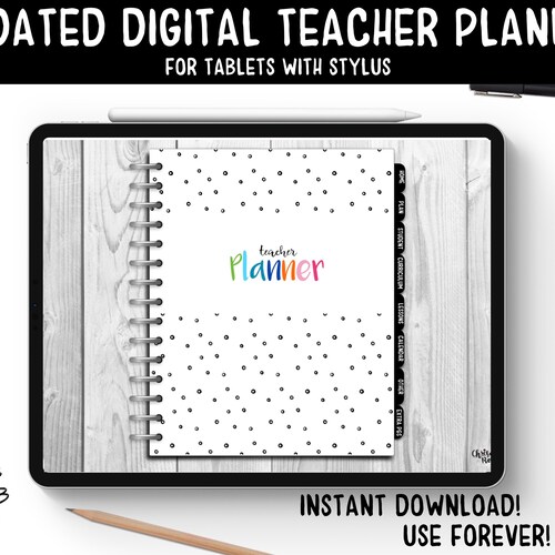 Teacher Planner Goodnotes Undated Digital Lesson Planner for - Etsy