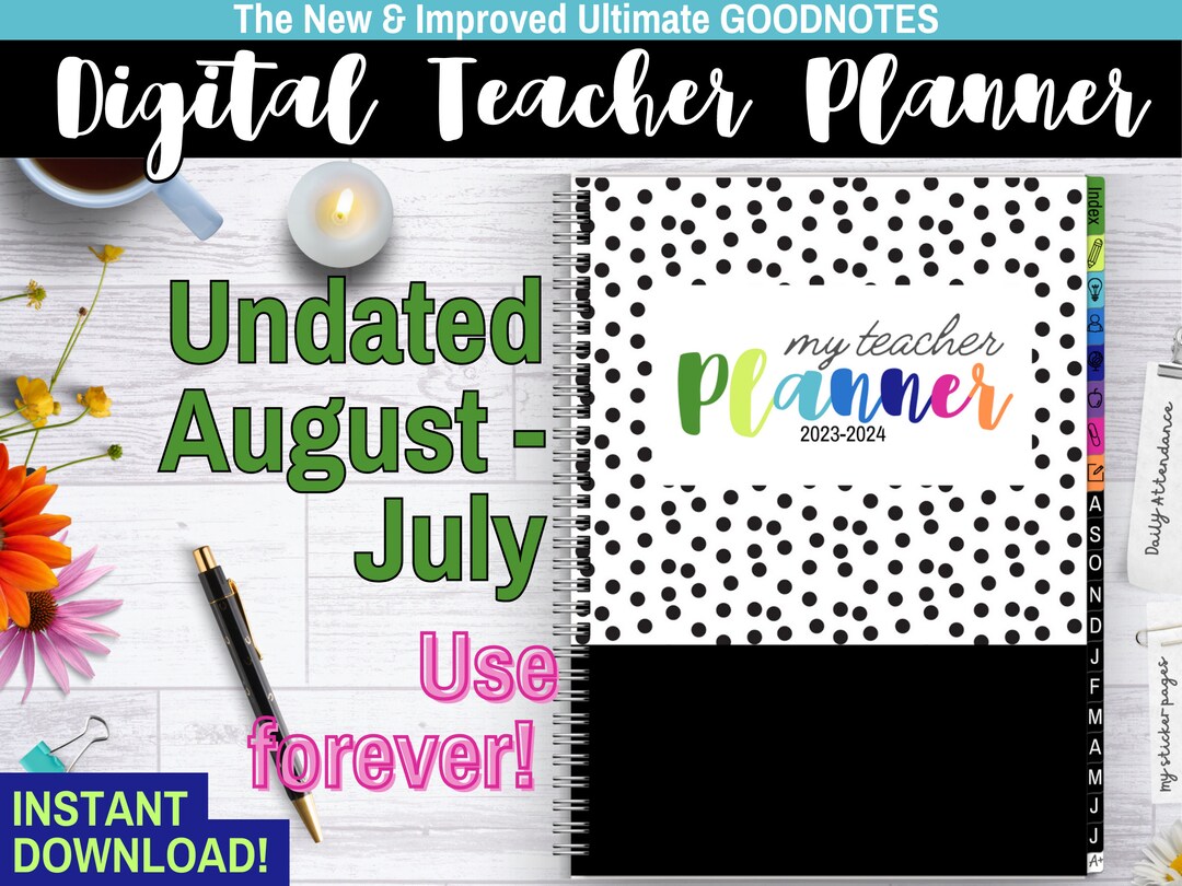 The Ultimate Undated Digital Teacher Planner for Goodnotes Patterns ...
