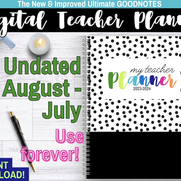 Digital Teacher Planner - Etsy