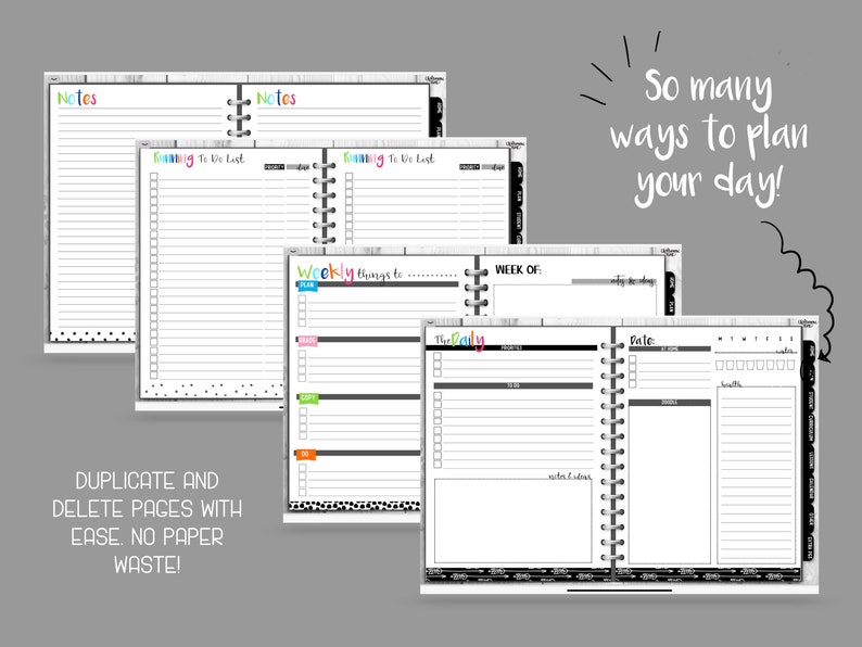 Undated Jan-dec Digital Teacher Planner for Ipad Goodnotes - Etsy