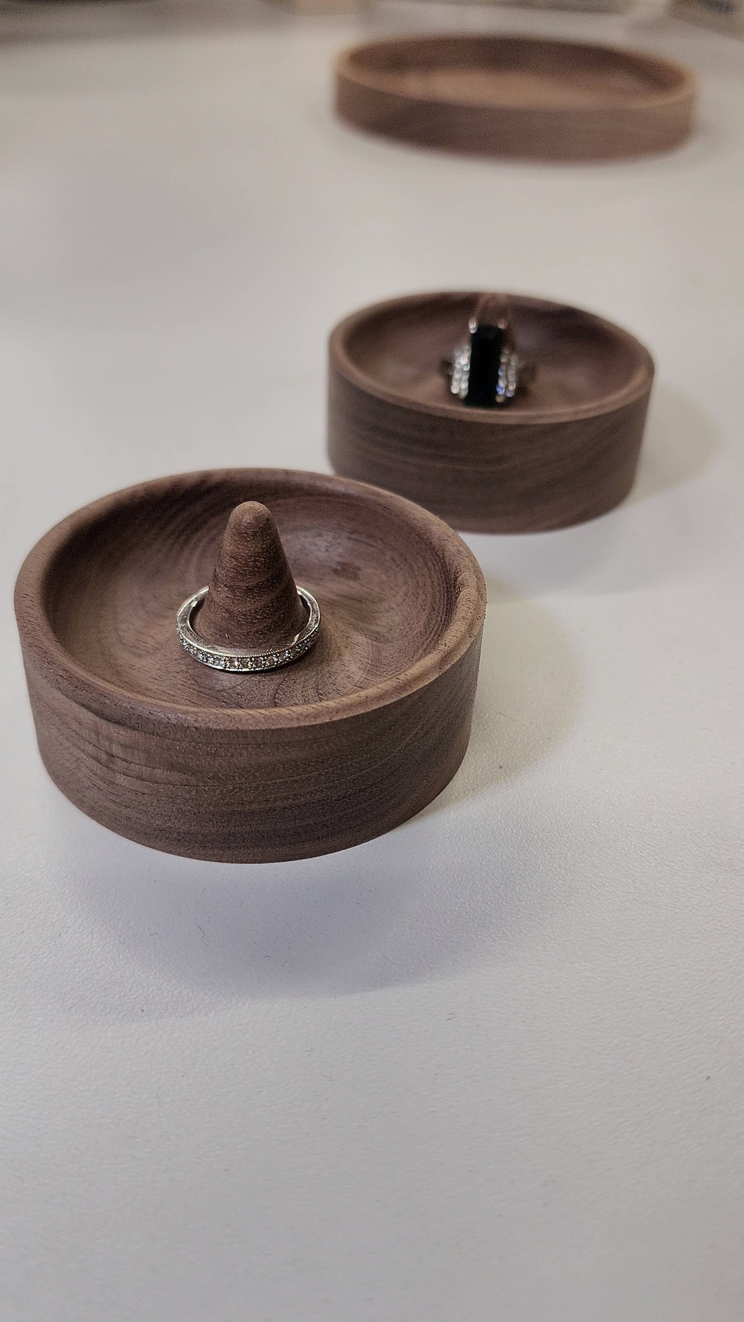 Solid Wood Ring Holder Elegant and Functional Jewelry Organizer Jewelry ...